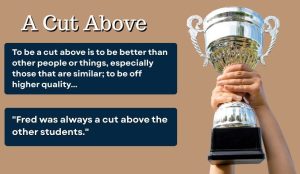 A Cut Above | Idioms Online