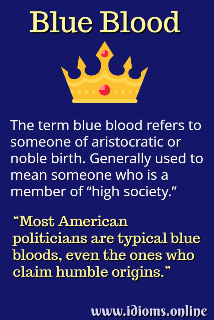 Blue Blood | Idioms Online