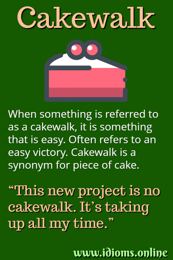 Cakewalk | Idioms Online