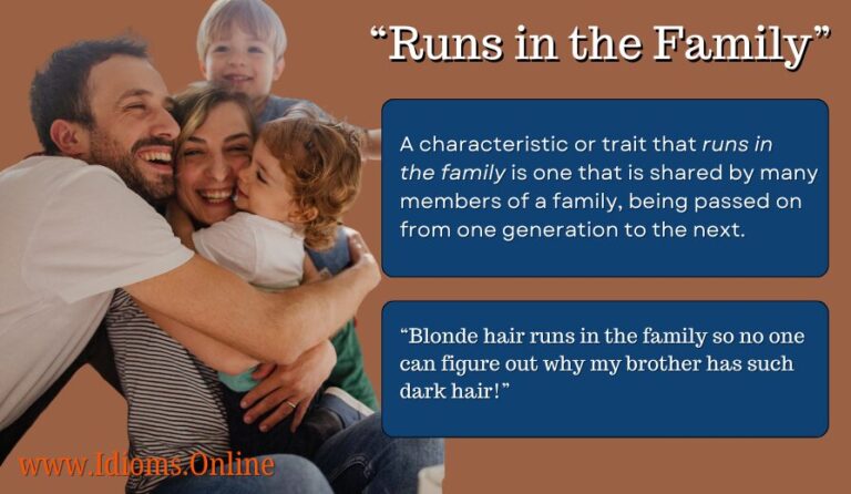 Runs in the Family | Idioms Online